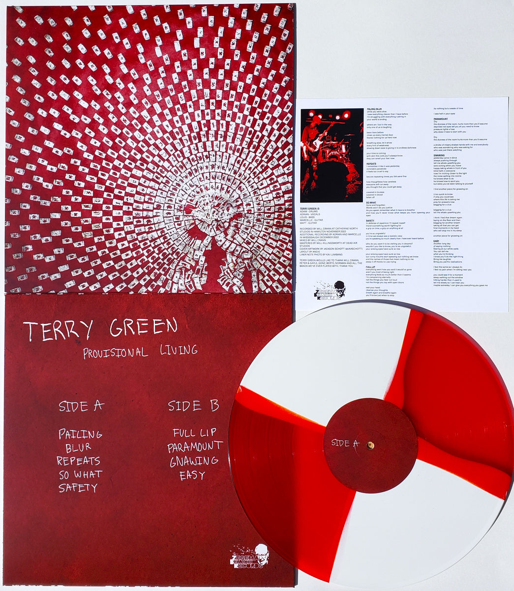 TERRY GREEN - Provisional Living (12") – ZEGEMA BEACH RECORDS